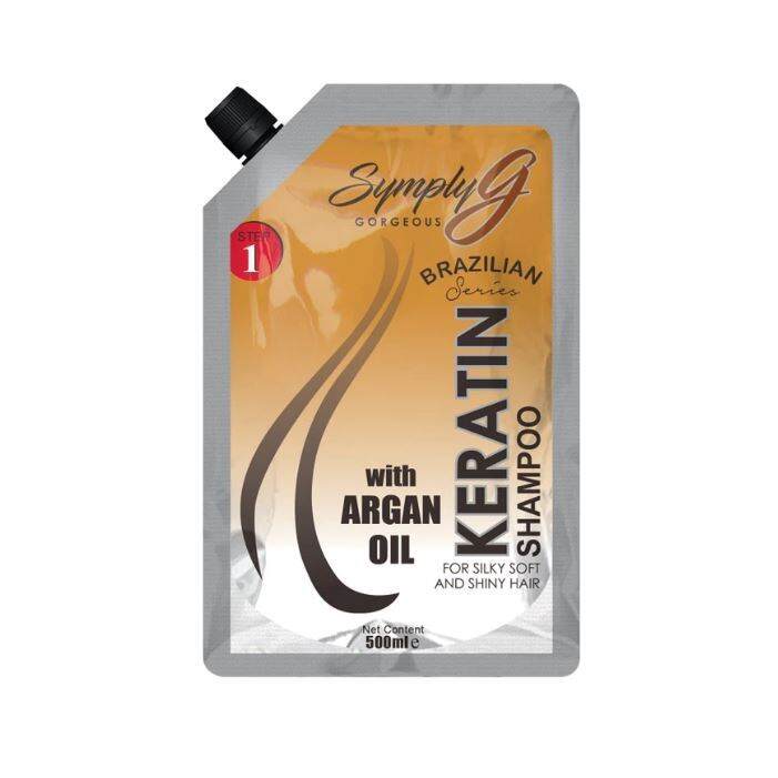 SYMPLY G Keratin With Argan Oil Shampoo / Conditioner | Lazada PH