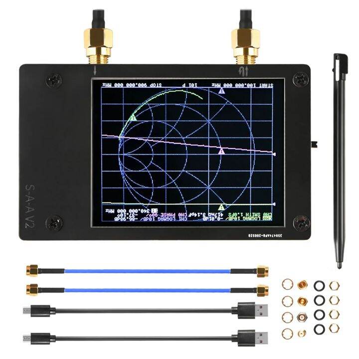 Nanovna S-A-A-2 V2 2.8\" Inch Vector Network Analyzer 10Khz~3Ghz HF VHF UHF Antenna Analyzer ...