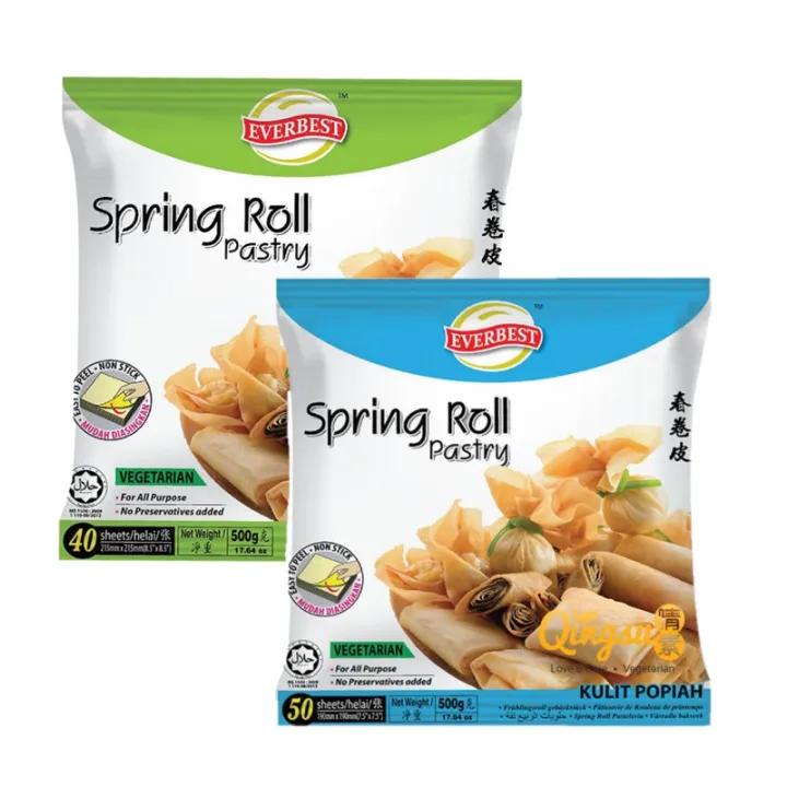 Everbest, Spring Roll Pastry (7.5" / 8.5") (500g) 春卷皮 (Kulit Popiah) | Lazada