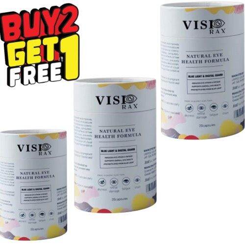 (Buy 2 Get 1 Free) Authentic Visiorax 20 capsules, natural eyes health ...