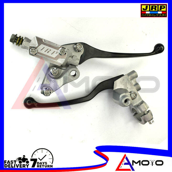 (SET) ORIGINAL JRP BRAKE MASTER SINGLE TANK / DUAL LEVER WITH HENG ...