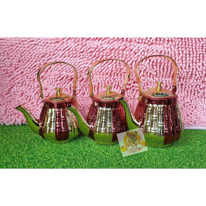 SET3 Teko emas stainless DIAMOND teko arab zam zam TEBAL PREMIUM ...