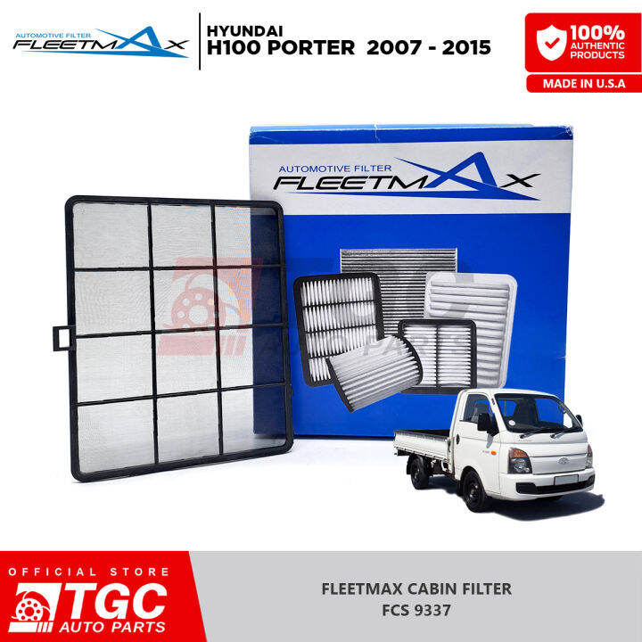 Fleetmax Cabin Filter / Aircon Cleaner for HYUNDAI H100 PORTER 2007 - 2015 FCS 9337 1PC | Lazada PH