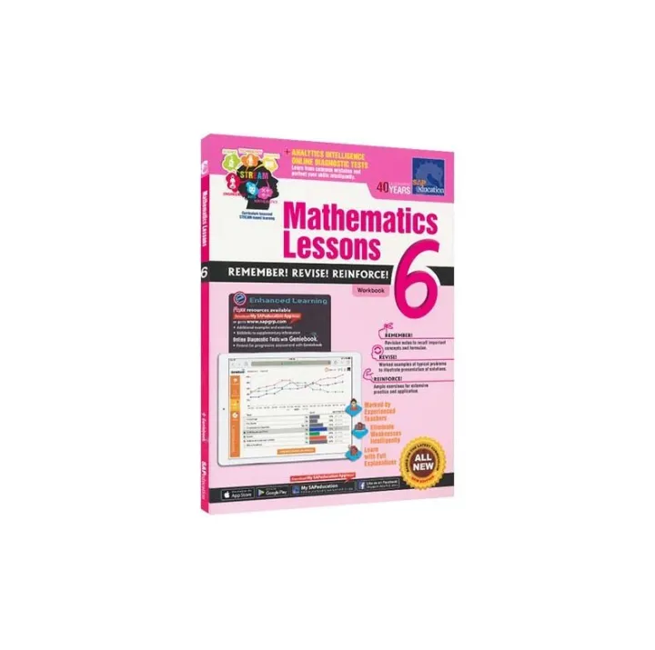 SAP mathematics lessons 6 Singapore mathematics sixth grade learning class series workbook ...