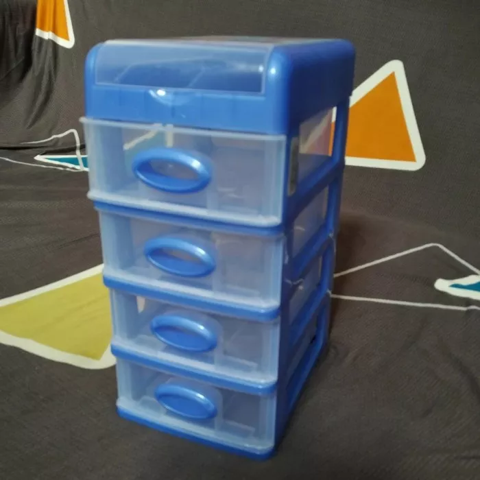 ESA Rak Mini Plastik 2,3,4 Susun Serbaguna Lemari Rak Laci Kecil Mini ...