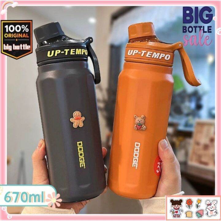 DODGE DB-23650 ขวดน้ำมีหูหิ้ว กระบอกน้ำเย็น กระติกน้ำสแตนเลส กระบอกน้ำเ ...