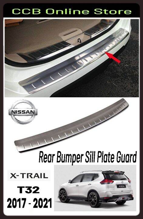Nissan X-Trail T32 2017 - 2021 Rear Bumper Guard Chrome Protector ...