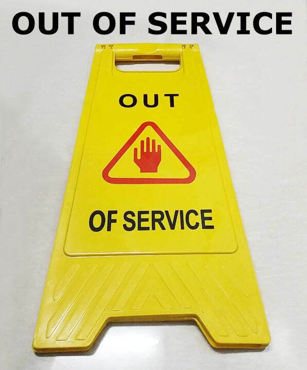 FLOOR SIGN ( OUT OF SERVICE ) WARNING SIGN SIGNAGE SAFETY SIGN A TYPE ...