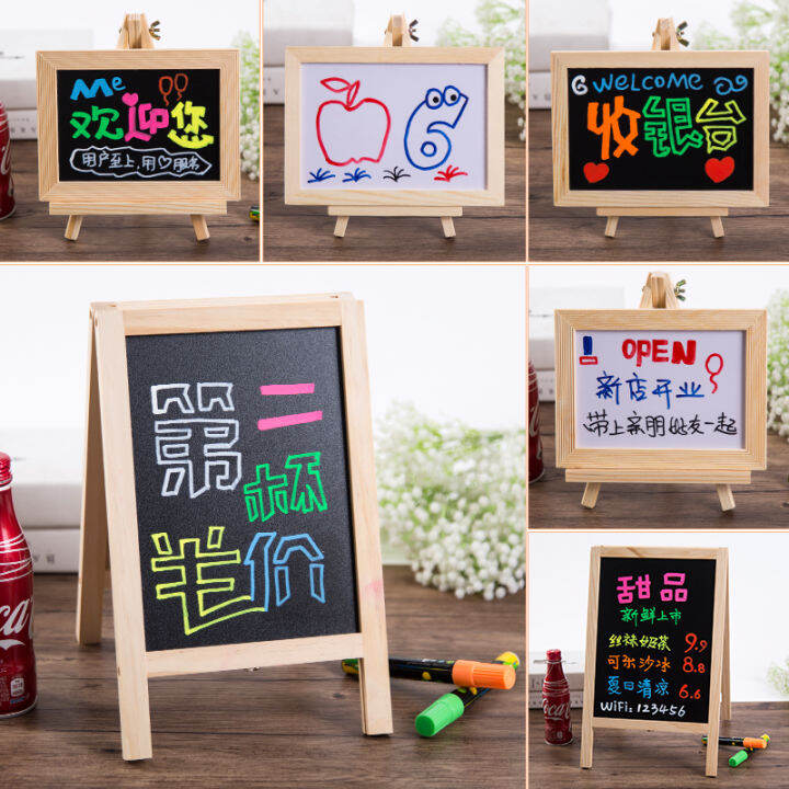 Desktop small blackboard vertical menu board restaurant price list shop ...