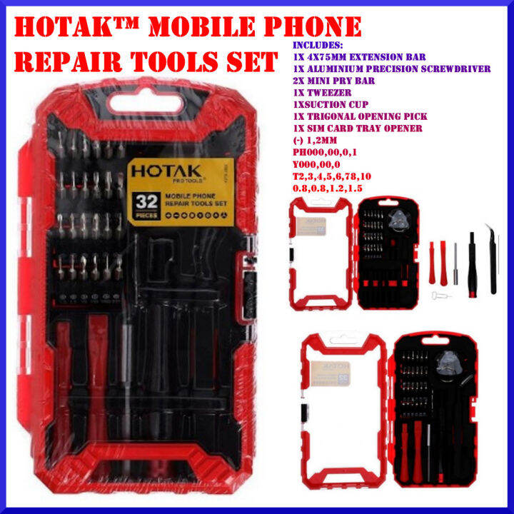 HOTAK 32pcs Mobile Phone Repair Tool Set | Lazada PH