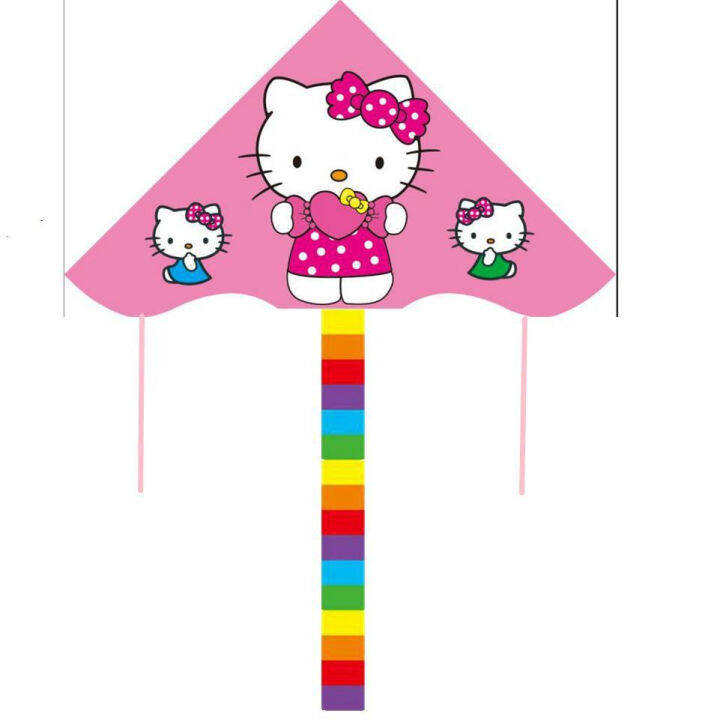 Flying Kite with tail Cartoon spiderman hello kitty doraemon frozen ...