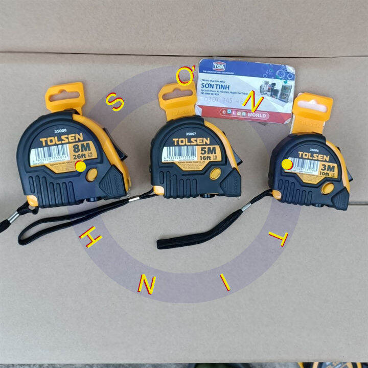 Thước kéo tolsen 36002 36004 36005 36006 cuộn measuring tape 3m x 16mm ...