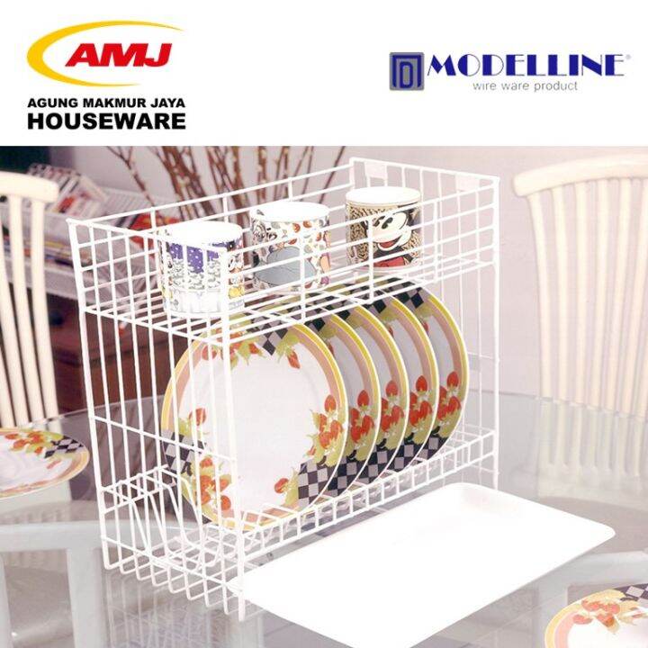 RAK PIRING 3 SUSUN MINIMALIS + TATAKAN / MELIN RACK MODELLINE | Lazada ...