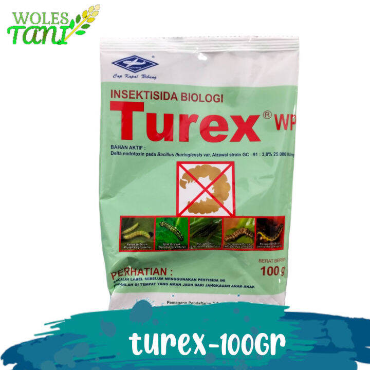 Insektisida Biologis Turex 100 Gram Insektisida hama Uret dan Ulat ...