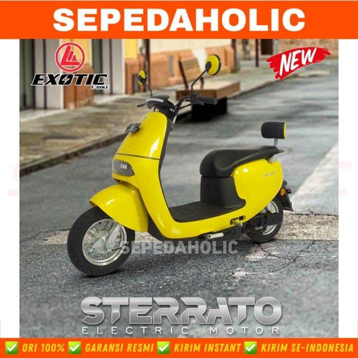 Sepeda Motor Listrik EXOTIC STERRATO 800 Watt Electric By Pacific ...