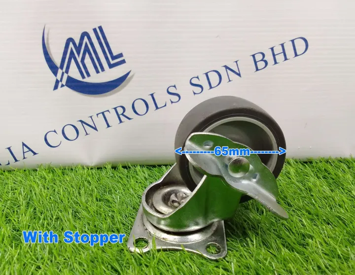 Heavy Duty Castor Wheel Trolley with stopper / Roda / 轮子 / | Lazada