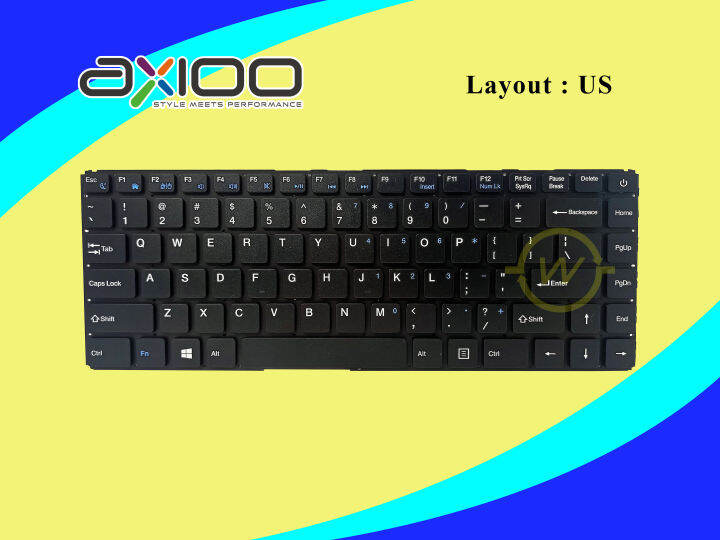 Keyboard Axioo MyBook 14E CG14D01 Series Hitam KBAXMB14GD2E000 | Lazada ...