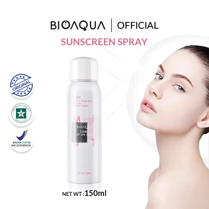 [BPOM] BIOAQUA Sunscreen Spray UV Mist 150ml | Lazada Indonesia