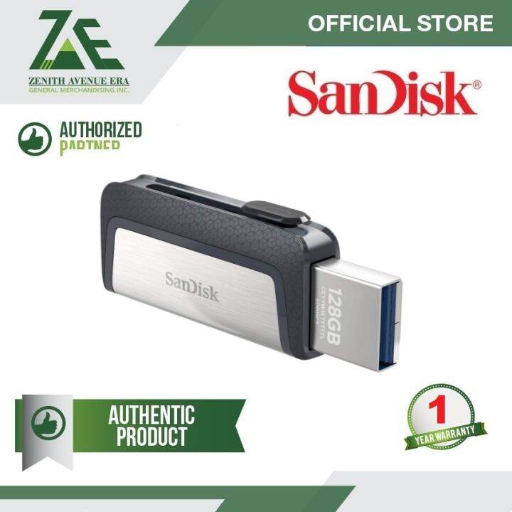 SanDisk 128GB Ultra Dual Drive USB Type C Flash Drive SDDDC2-128G ...