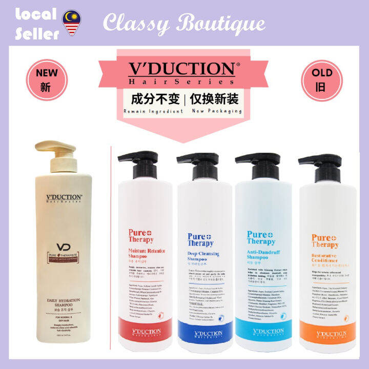 New Series Vduction Pure Therapy Shampoo 300ml 1000ml Lazada