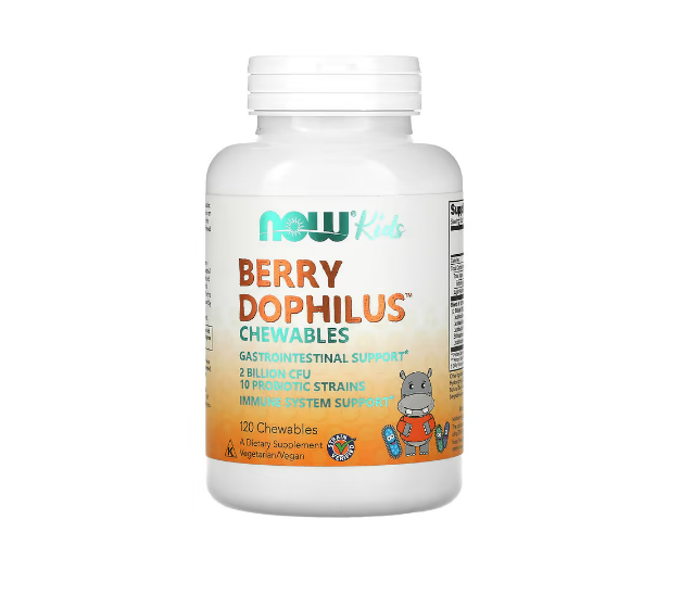 NOW Foods, Berry Dophilus, Kids, 2 Billion CFU, 120 Chewables | Lazada PH