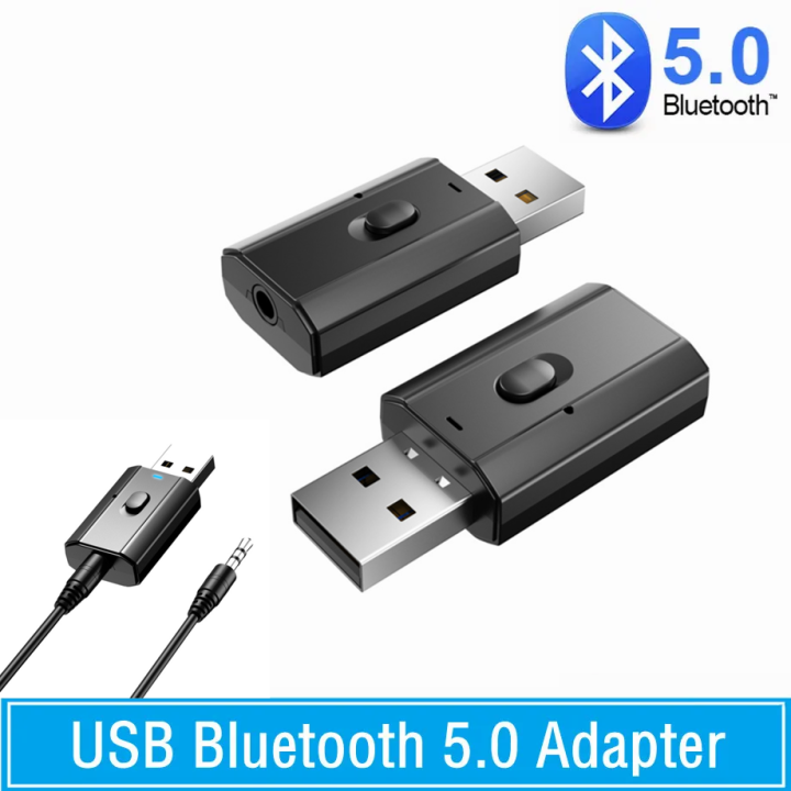 USB Bluetooth 5.0 Adapter Wireless BT 5.0 Receiver Portable Mini ...