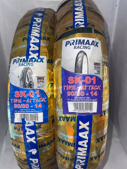 PRIMAAX TIRE SET 80/80/14 AND 90/80/14 TIME ATTACK TUBELESS | Lazada PH