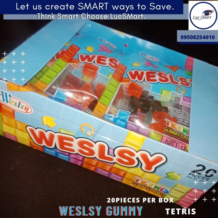WESLSY GUMMY TETRIS 20 packs in a box | Lazada PH