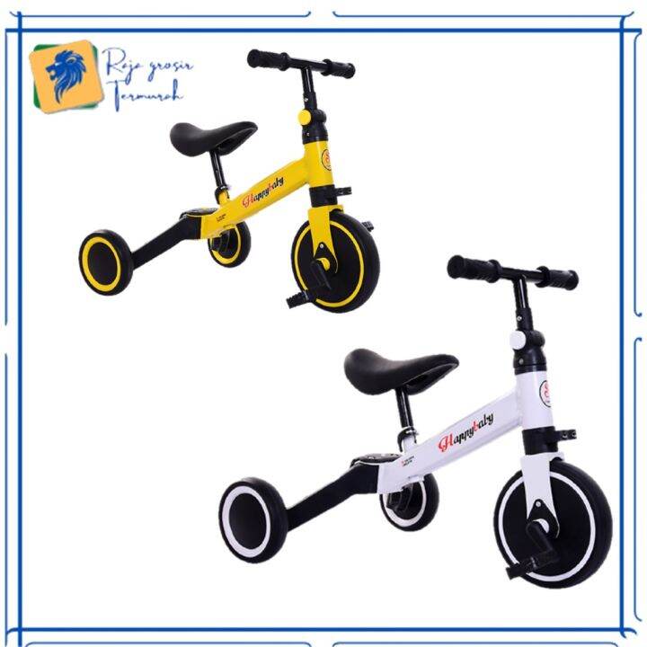 Sepeda Anak Roda 3 Balance Bike Ride 2 IN 1 Mainan Sepeda Keseimbangan ...