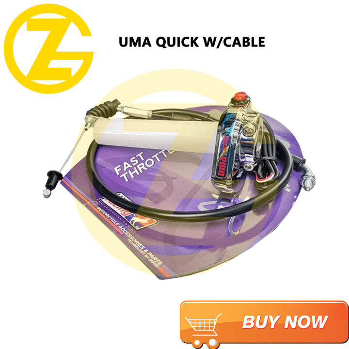 UMA RACING QUICK THROTTLE (UNIVERSAL CARB TYPE ONLY WITH CABLE) XRM ...