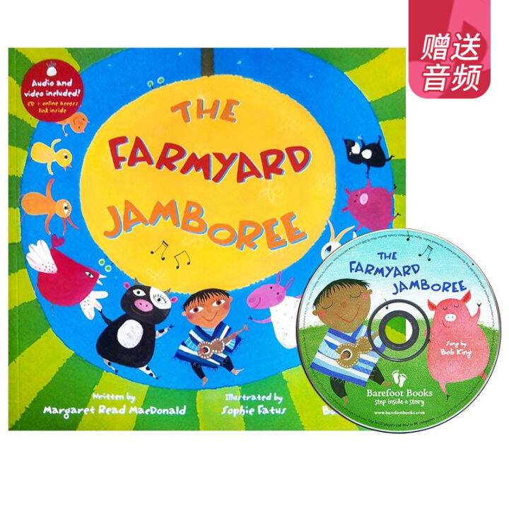 Original English picture book the farmyard jamboree with CD counting ...