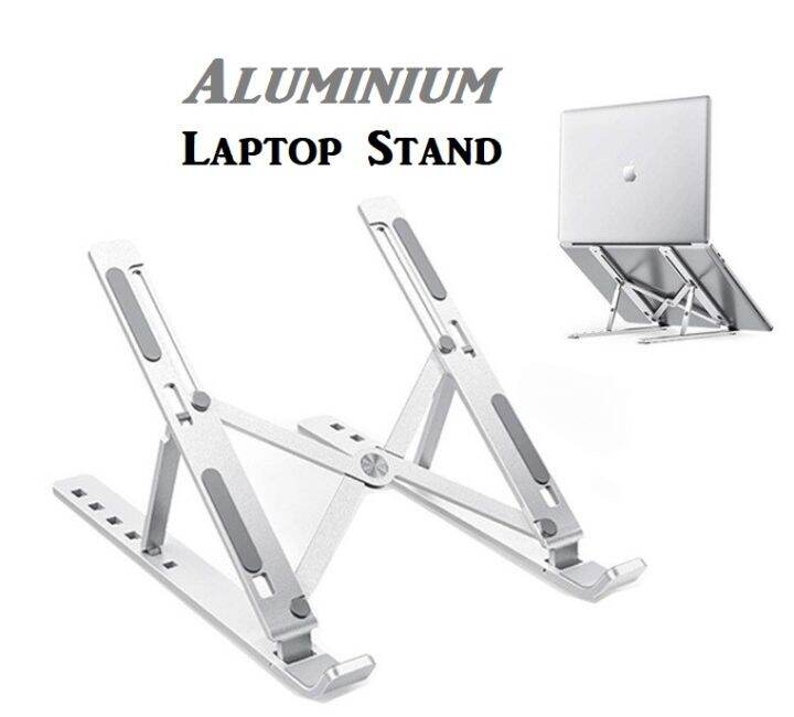 Aluminium Laptop Stand Bracket PC Notebook Adjustable Height Aluminum ...