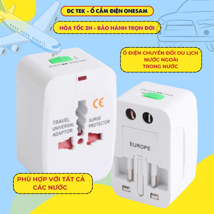 Ổ Cắm Điện Du Lịch, Ổ Chia Điện Đa Năng Chuyển Đổi Nguồn Phù Hợp Với ...