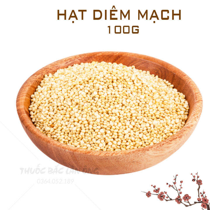 Hạt diêm mạch hữu cơ 100g ( Hạt quinoa trắng làm ngũ cốc dinh dưỡng ...