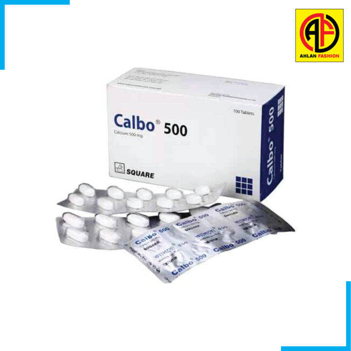 Calbo-500mg square 1 BOX 10×10 | Lazada