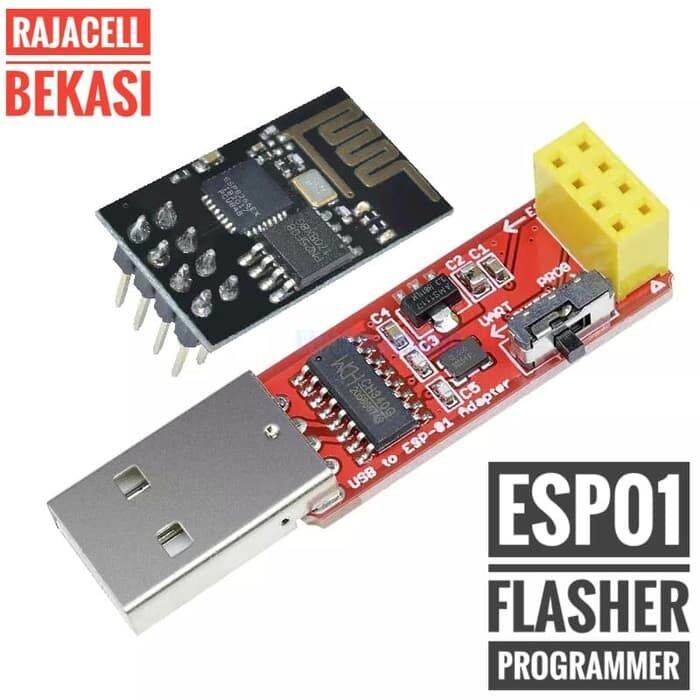 ESP01 Flasher Tools Programmer Adapter ESP-01 USB to Serial ESP8266 ...