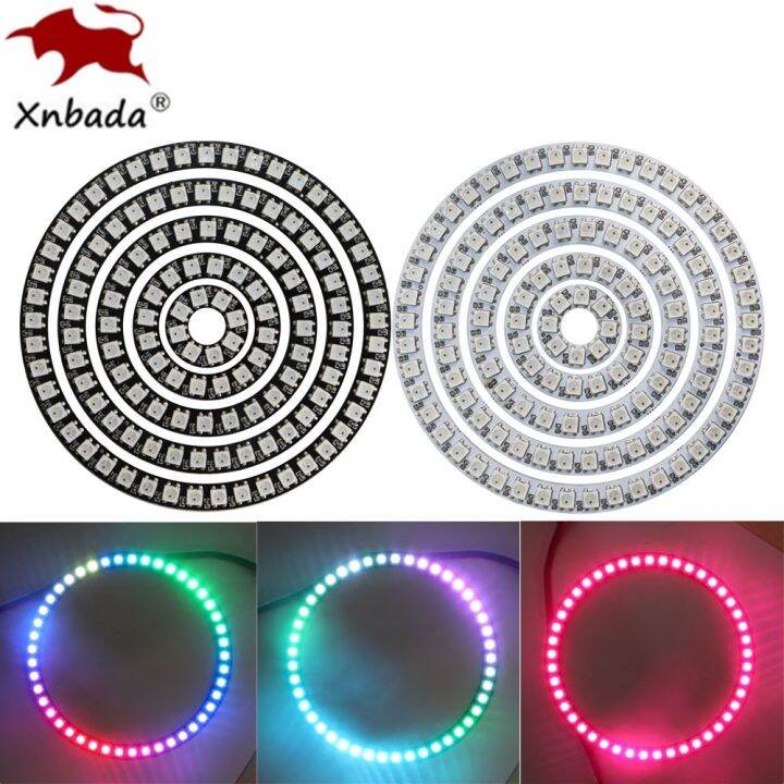 WS2812B Addressable Led Pixel Ring 1/8/16/24/35/45Leds WS2812 5050 RGB ...
