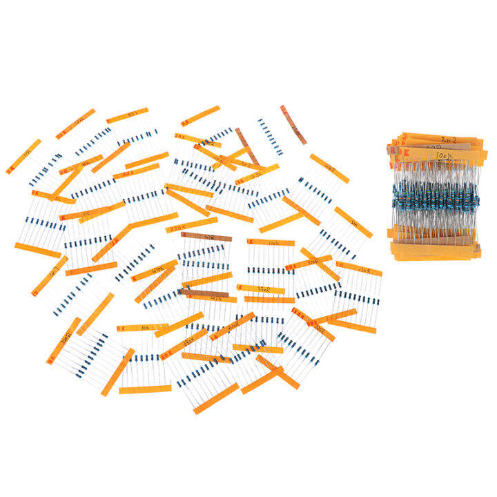 TOOL IMPROVER 300pcs 30 Values Each Value Metal Film Resistor Pack 1/4W ...