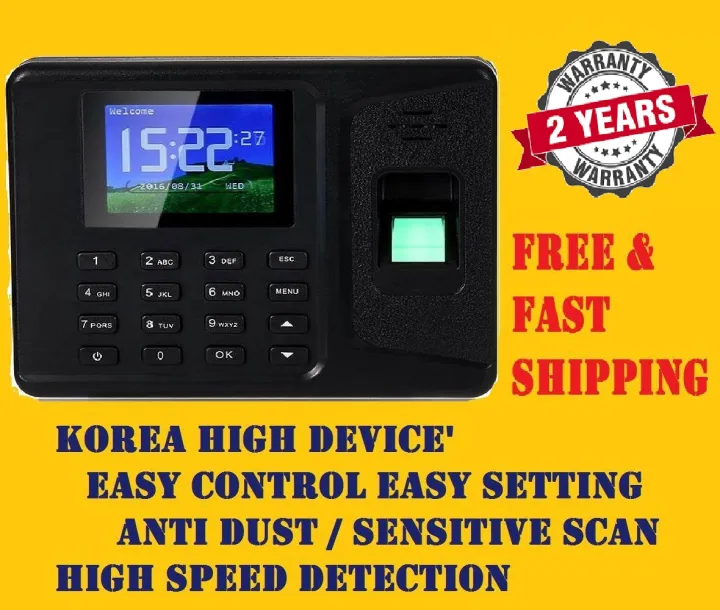 Thumbprint Fingerprint Time Attendance Clock Time Recorder Reader ...