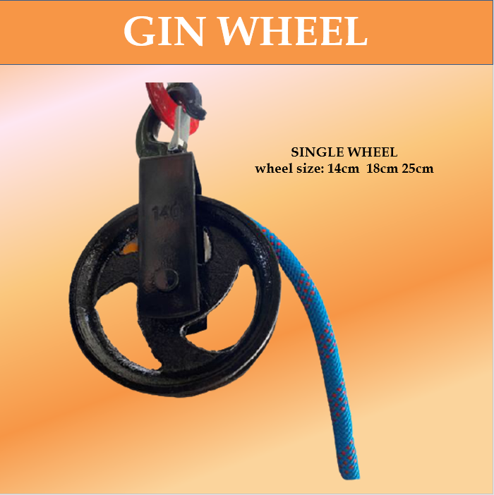 Ycaruz Lifting Supply Gin Wheel 14cm 18cm 25cm Single Wheel Sheave ...