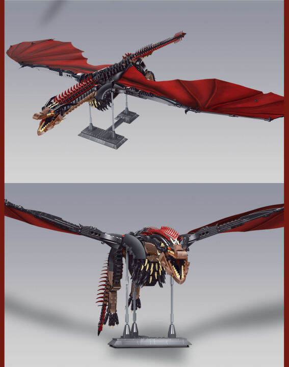 Lego Power Game MOC fire and ice Zhuogenglong Adult Difficult Assembly ...
