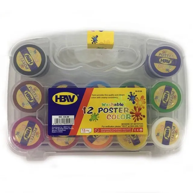 12 Colors Washable Poster Color | Lazada PH