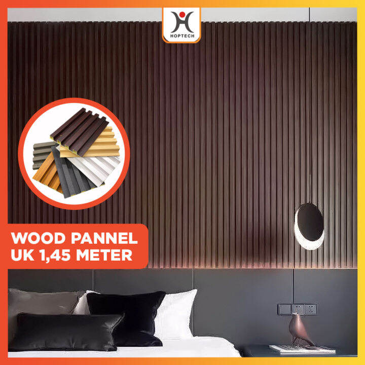 WALL WPC WOOD PANEL WALLPANEL WPC PVC KAYU DINDING UKURAN 160 x 145 CM ...