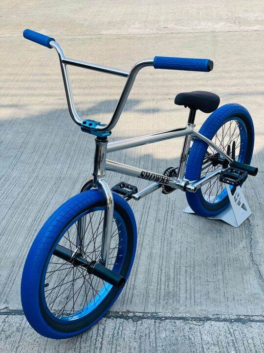 จักรยานbmx 20นิ้ว bmx Showke Bike 20.75" - Chrome Blue | Lazada.co.th