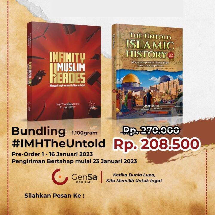GMB Buku Infinity Muslim Heroes dan The Untold Islamic History #2 Gensa ...