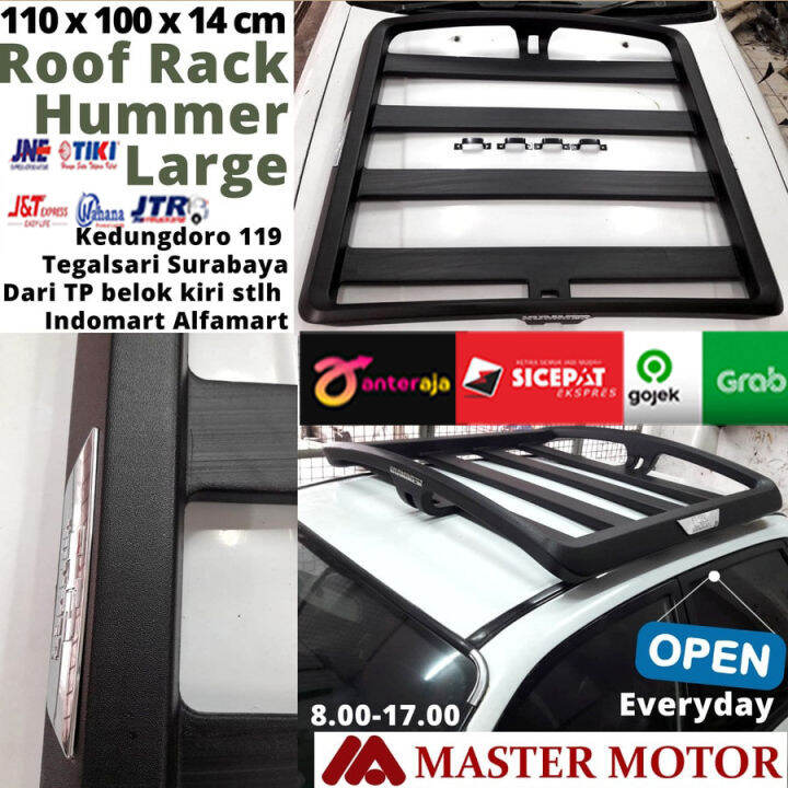 Rak Mobil Besar RoofRack Hummer Foxco LARGE 110x100cm Hitam untuk Rack ...
