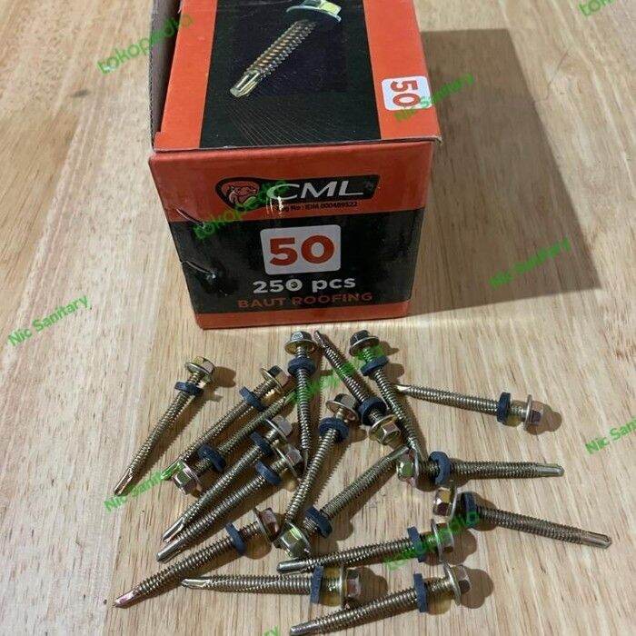 Baut roofing CAMEL 50 / 5 Cm baja ringan CAMEL per Kotak isi 250 PCS ...