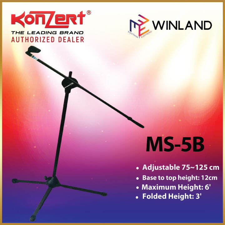 Konzert by Winland Microphone Tripod with Boom Stand MS-5B *Winland* | Lazada PH