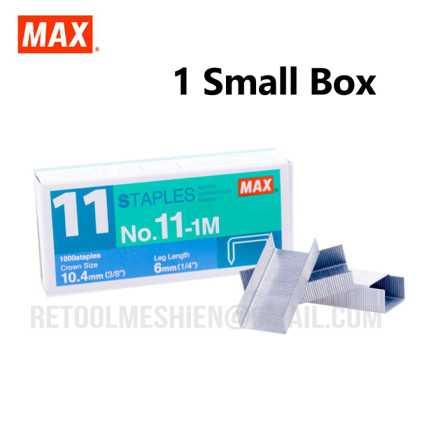 1000pcs MAX No.11-1M Staples Stapler Bullets | Lazada