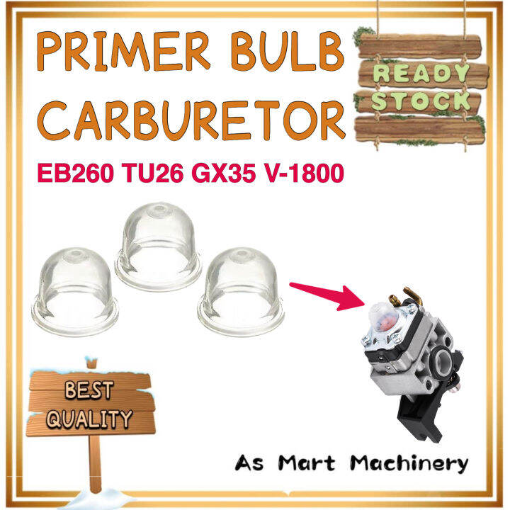 Carburetor Primer Bulb EB260 Hand Blower TU26 TL26 TB26 Knapsack Sprayer Honda GX35 GX31 Brush ...